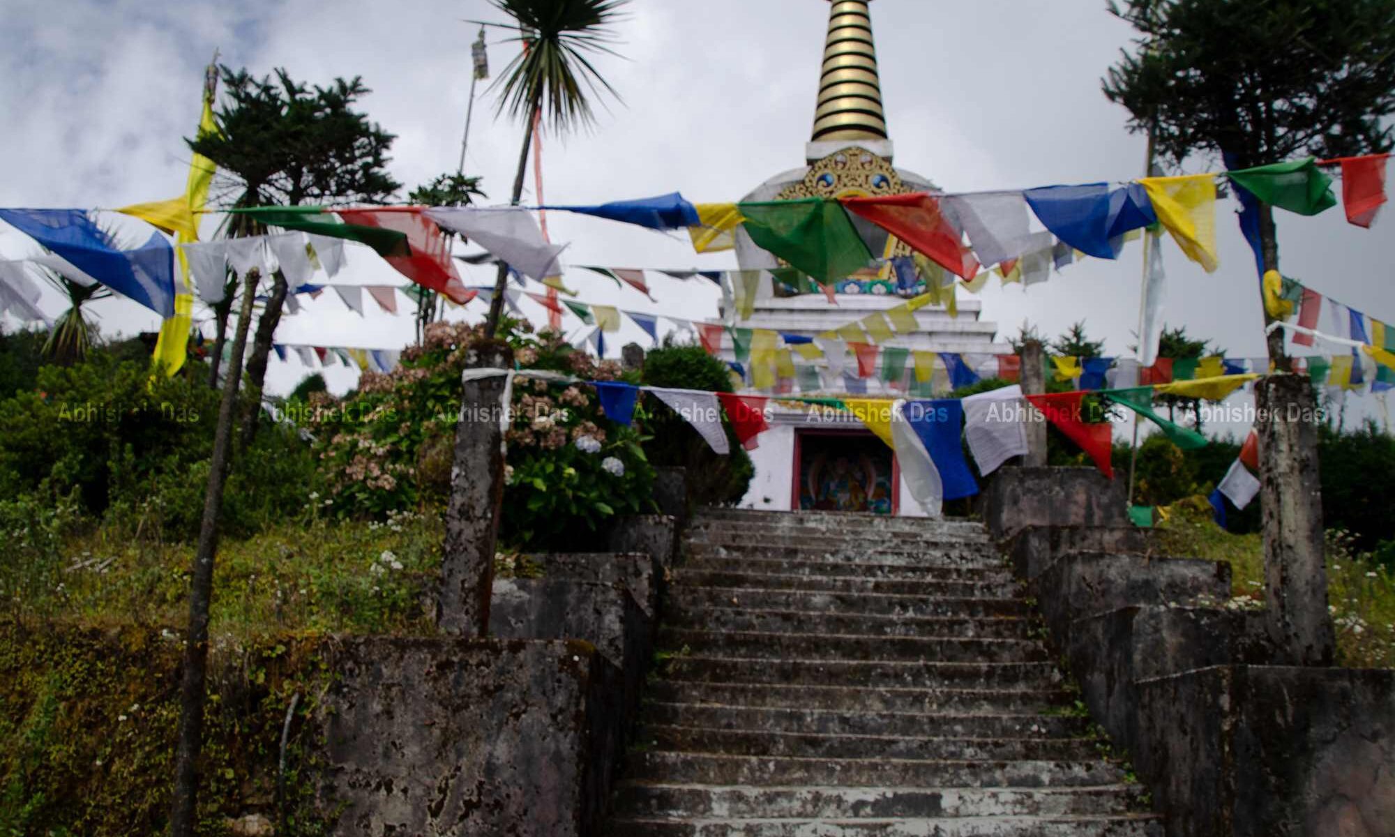 Beautiful monastery of Chitrey at the peak of the mountain
